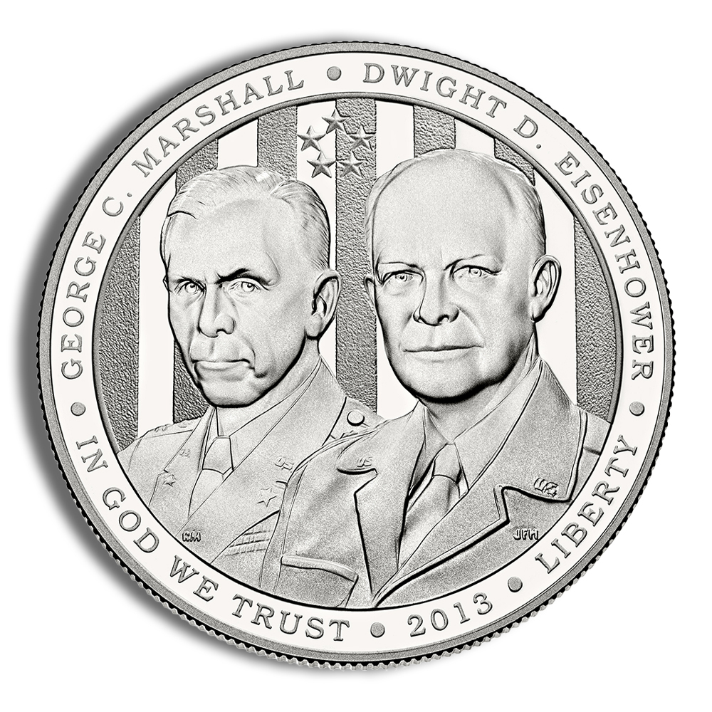 2013-P $1 Five Star Generals Silver Commemorative – Proof – Atlas Bullion