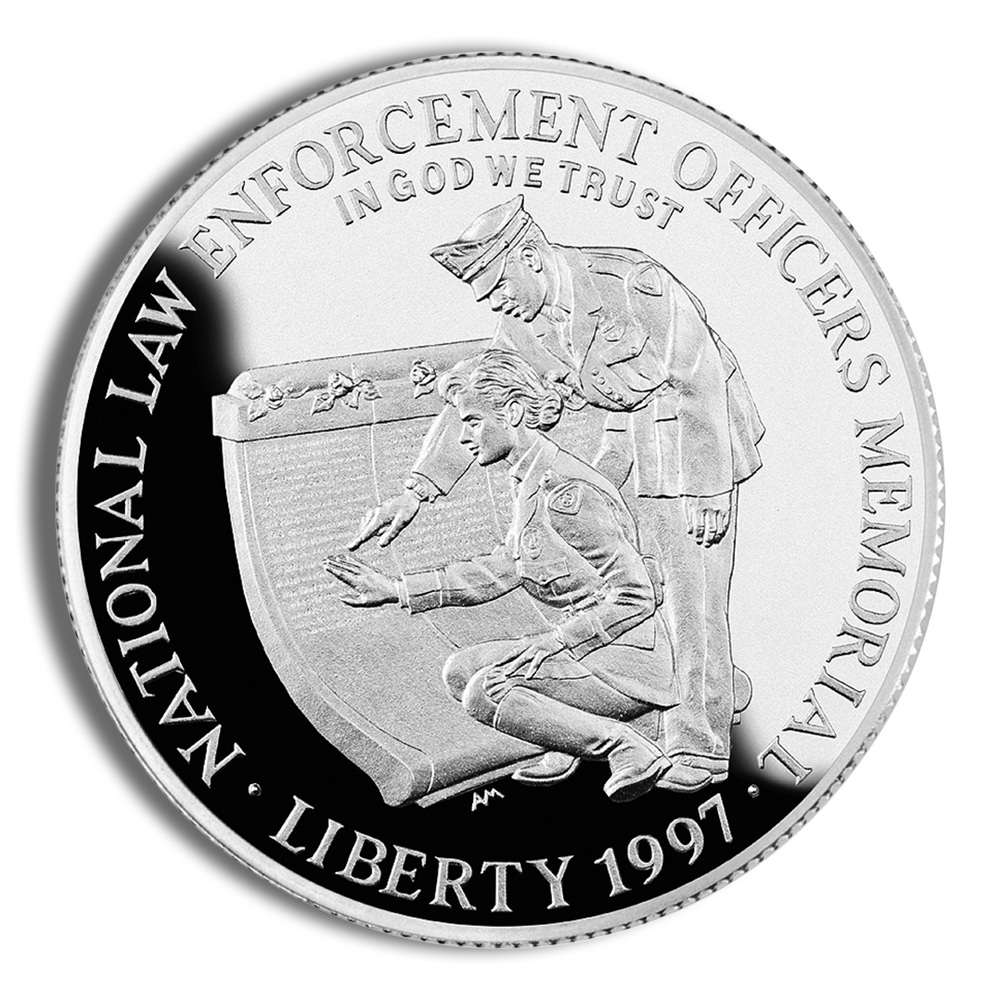1997-P $1 Law Enforcement Silver Commemorative – Proof – Atlas Bullion