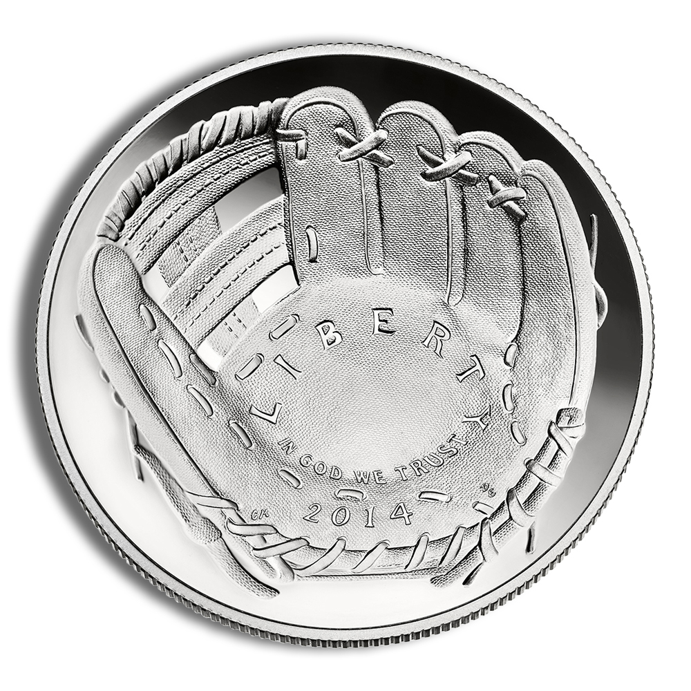 2014-P $1 Baseball Hall Fame Silver Commemorative – Proof – Atlas Bullion