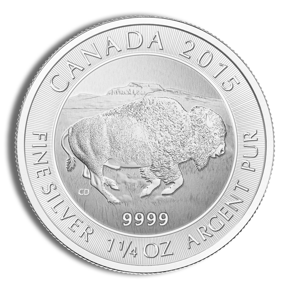 1.25 Oz Canadian Bison Silver Coin (Year Varies) | Atlas Bullion