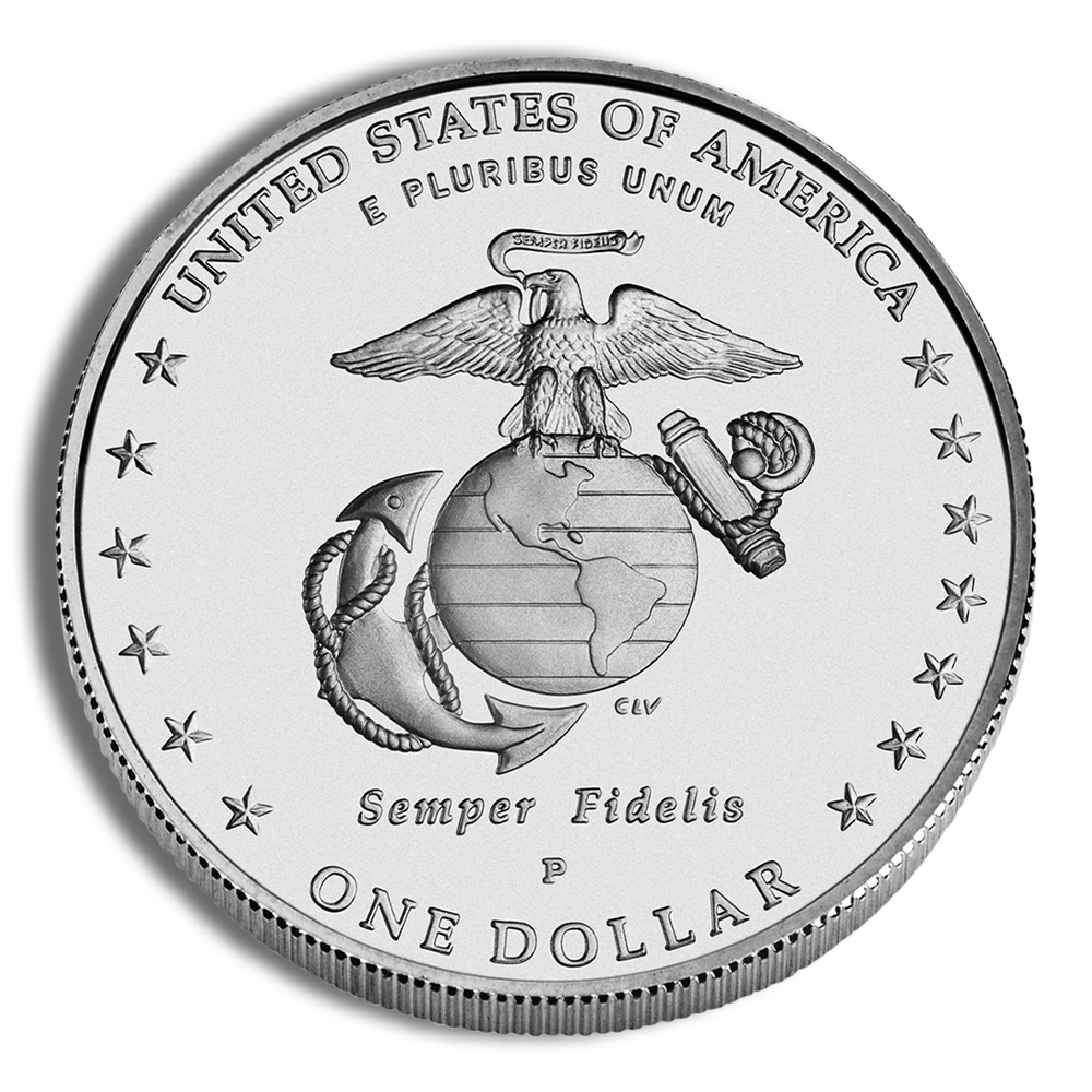 2005-P $1 Marine Corps Silver Commemorative - BU | Atlas Bullion