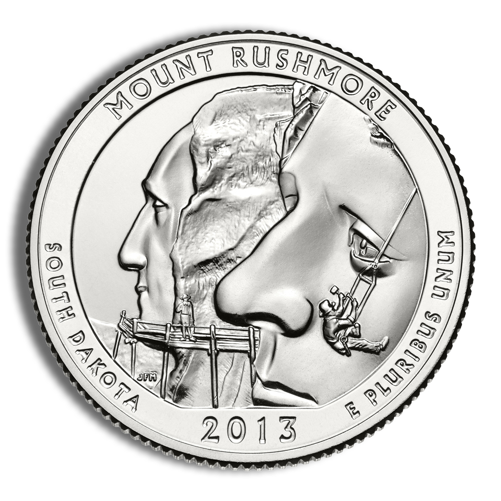2013-P 5 oz America The Beautiful Silver Mount Rushmore Silver Coin NGC ...