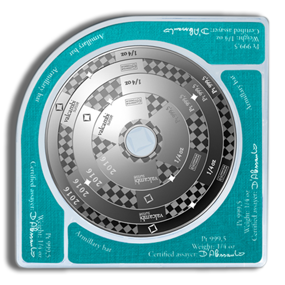 Platinum Cook Island 1 oz Armillary Coin (Valcambi) – Atlas Bullion
