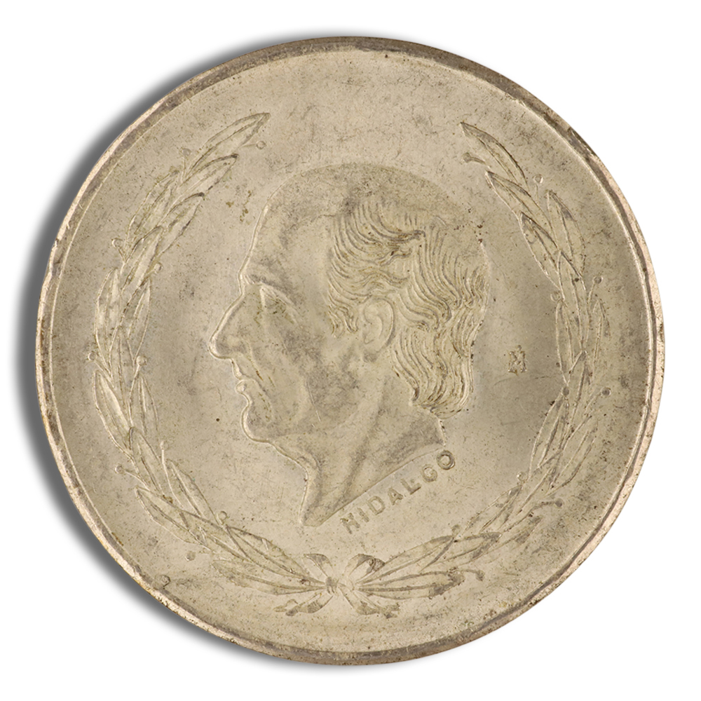 1951-1954 Mexico 5 Pesos Hidalgo Silver Coin (Avg Circ) | Atlas Bullion