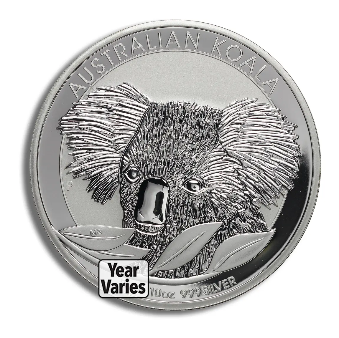 Australian Silver Koala - 10 Oz - BU (Year Varies) | Atlas Bullion
