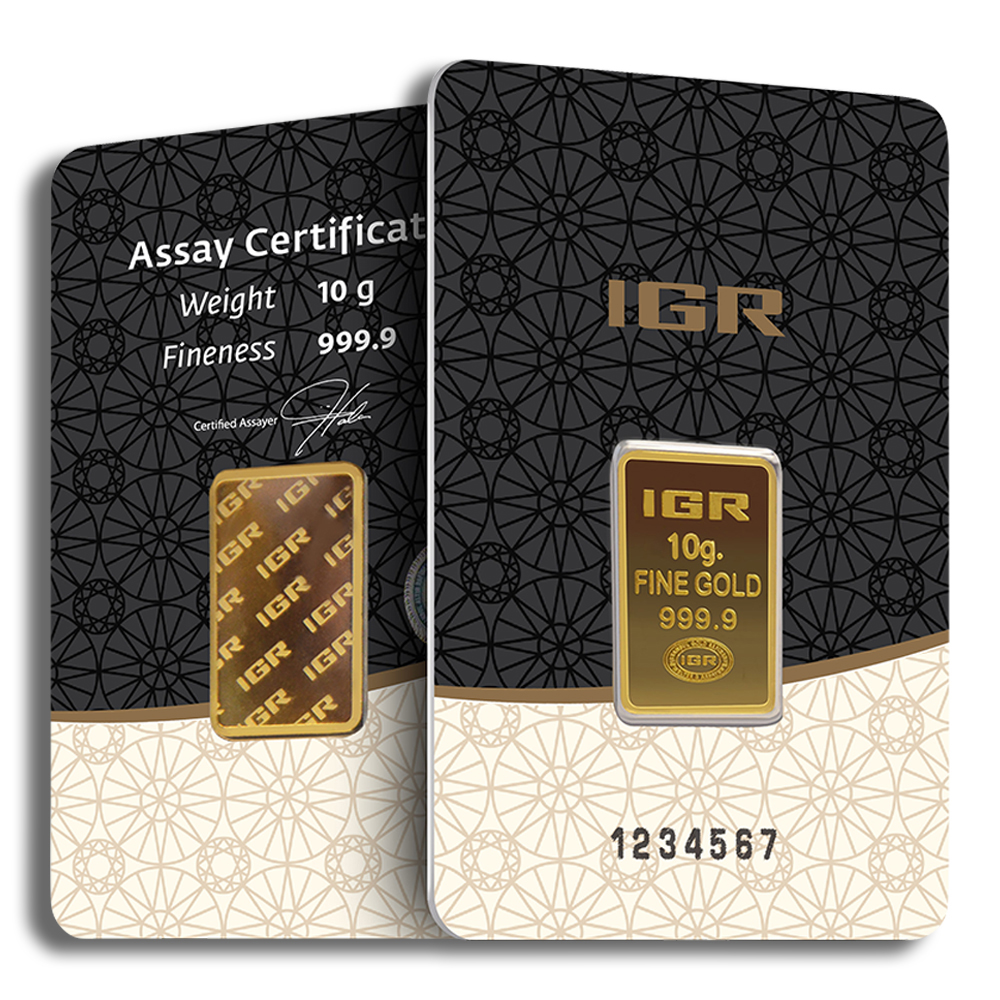 10 gram Gold Bar – IGR Metals (Carded) – Atlas Bullion