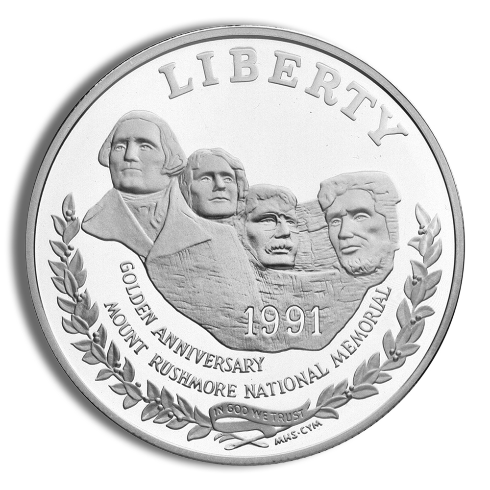 1991-S $1 Mt. Rushmore Silver Commemorative – Proof – Atlas Bullion