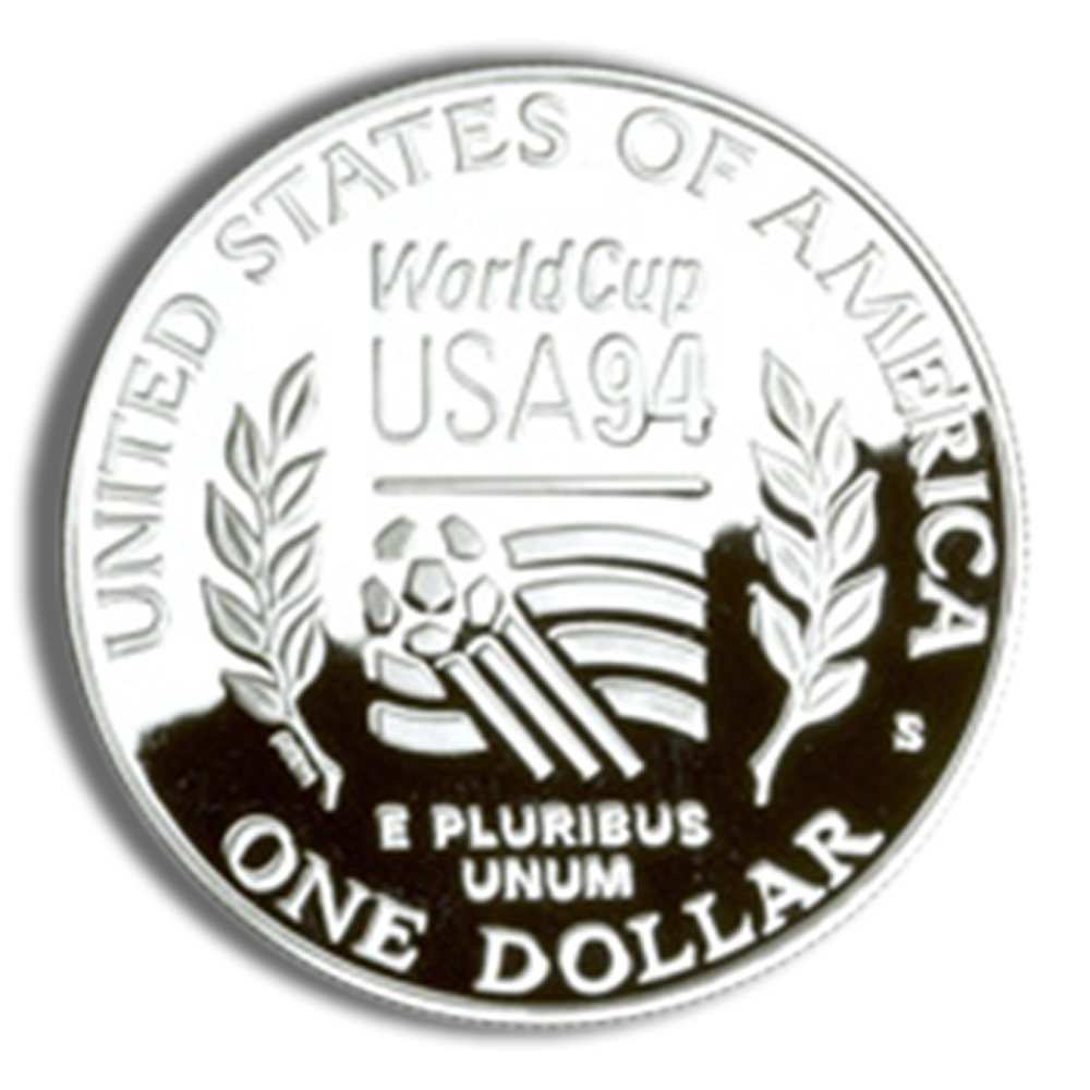 1994-S $1 World Cup Silver Commemorative – Proof – Atlas Bullion
