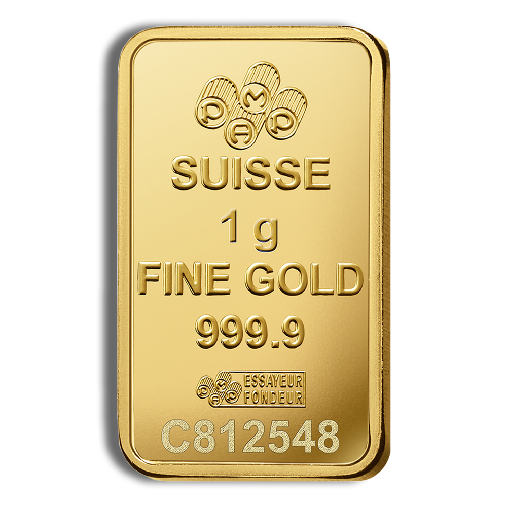 1 gram Gold Bar – PAMP Fortuna (Carded) – Atlas Bullion