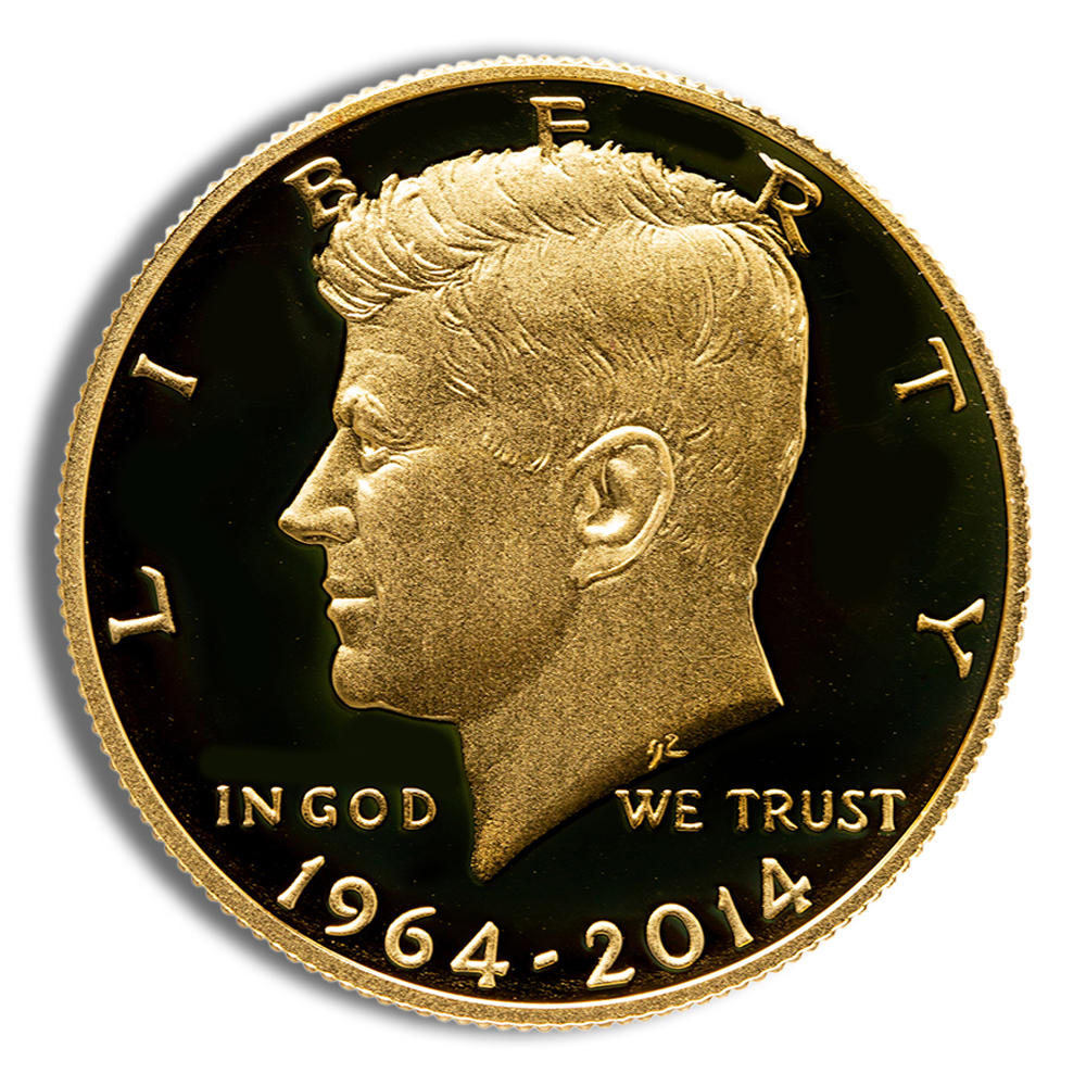 2014-W 3/4 oz JFK Half Dollar Gold Coin (Box & COA) – Atlas Bullion