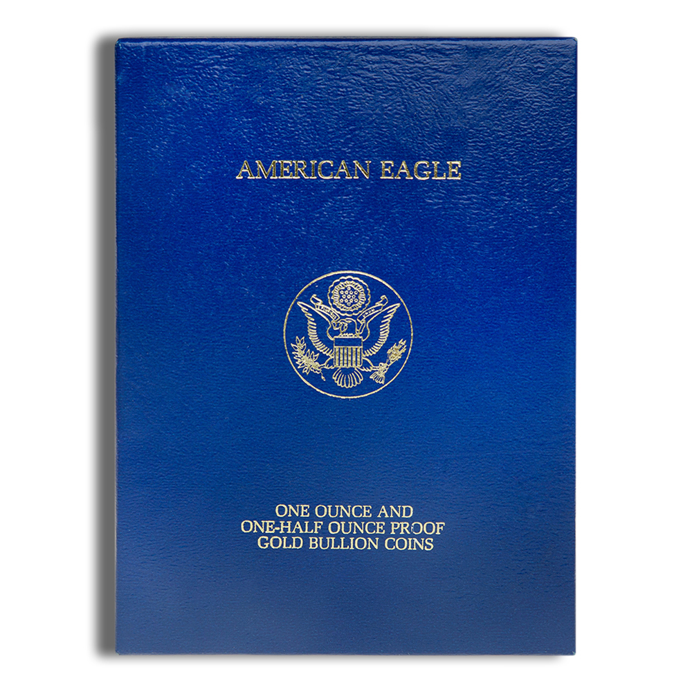 1987 Two Coin Proof Gold Eagle Set – Box/COA – Atlas Bullion
