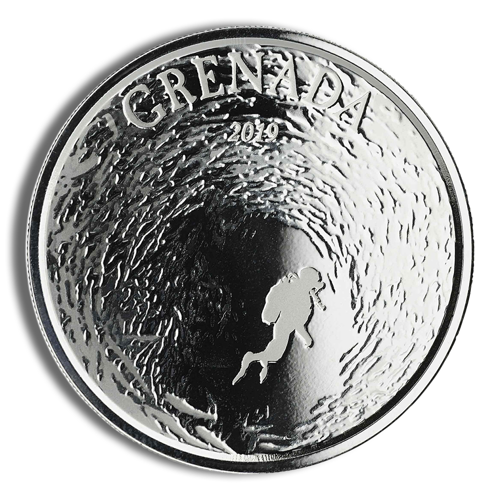 2019 1 oz Grenada Diving Paradise Silver Coin – Atlas Bullion