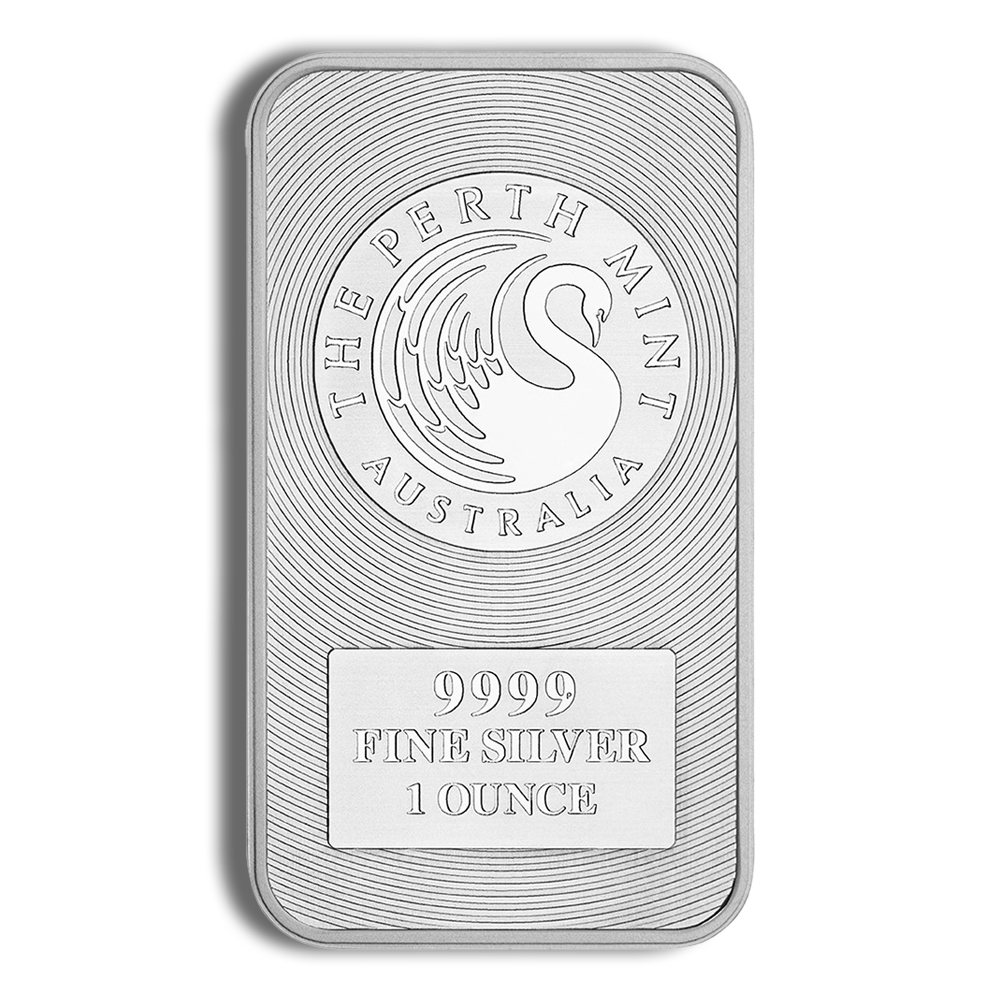 1 oz Silver Bar – Perth Mint – Kangaroo – Atlas Bullion
