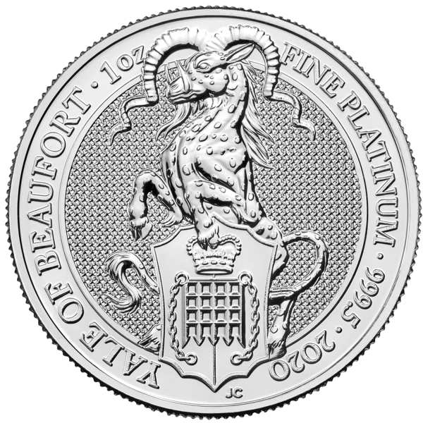 2020 1 oz Great Britain Queen’s Beast Platinum Coin – Yale of Beaufort ...