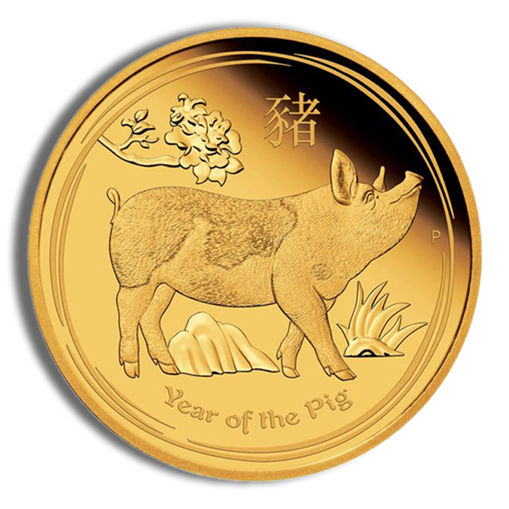 1996 1/4 oz Australia Gold Lunar Rat BU – Series I – Atlas Bullion