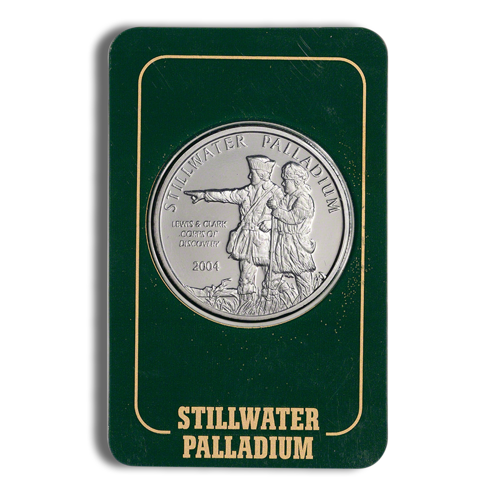1 oz Palladium Round – JM Stillwater (Carded) – Atlas Bullion