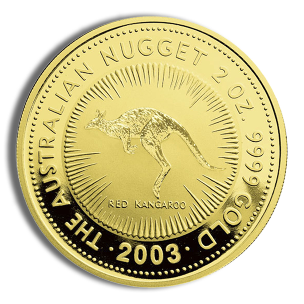 2006 2 oz Australia Gold Nugget – BU – Atlas Bullion