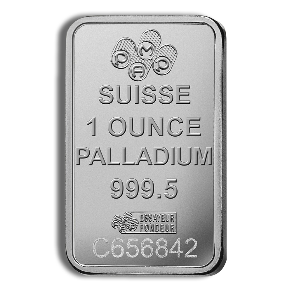 1 Oz Palladium Bar - PAMP Fortuna (Carded) | Atlas Bullion