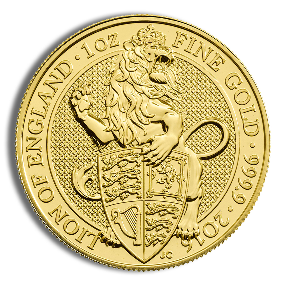 2016 1 oz Great Britain Queen’s Beast Gold Coin – Lion – Atlas Bullion
