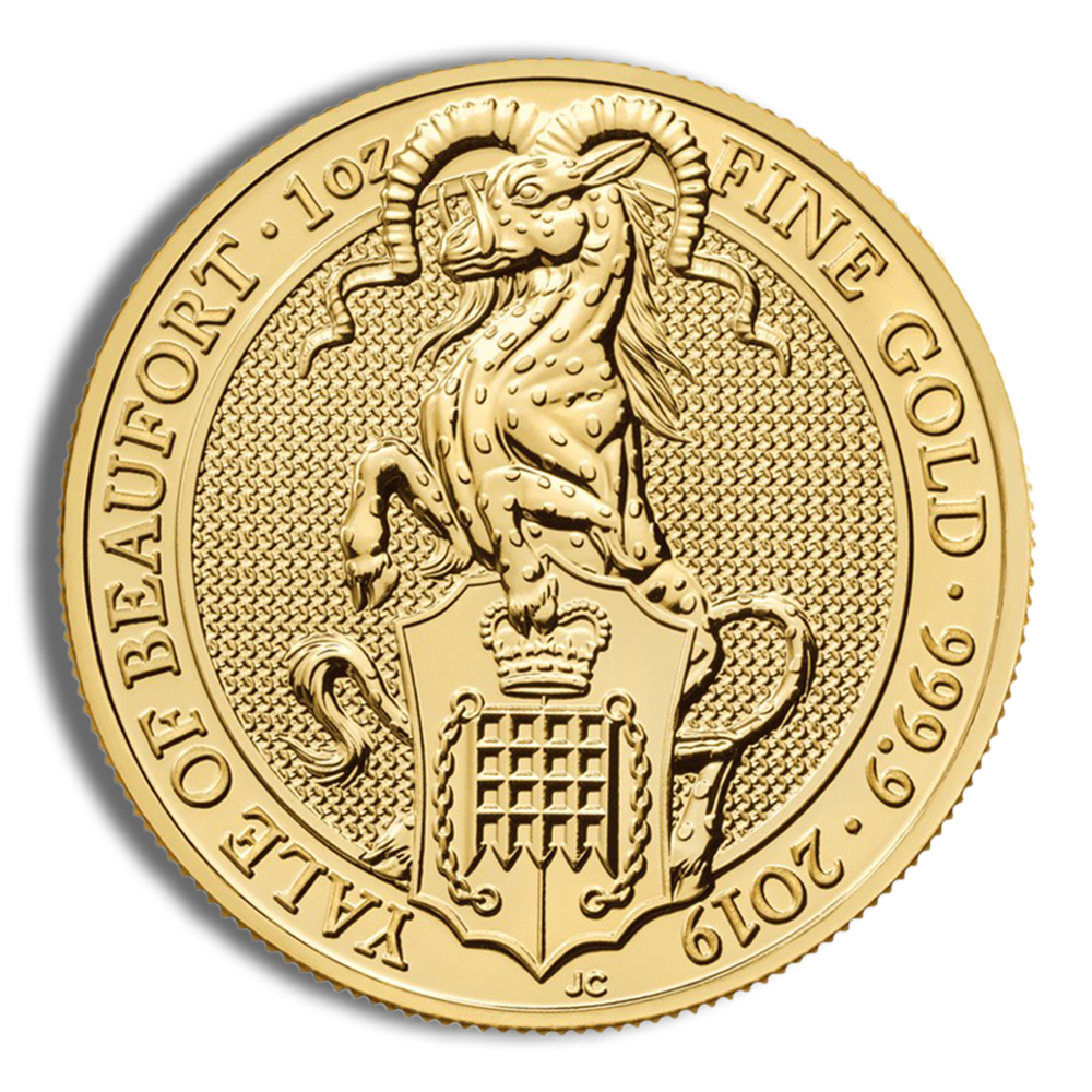 2019 1 oz Great Britain Queen’s Beast Gold Coin – Yale – Atlas Bullion